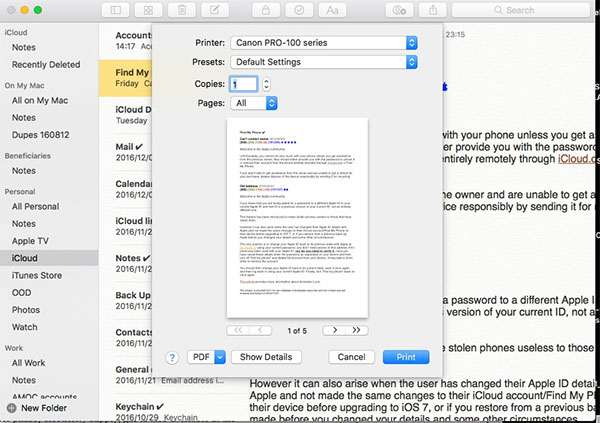 How to Print iCloud Notes in 8 Methods [Guide 2026]