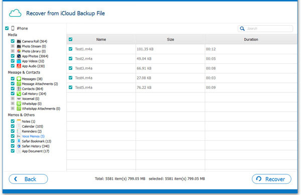 How to Recover Voice Memos from iCloud Backups?